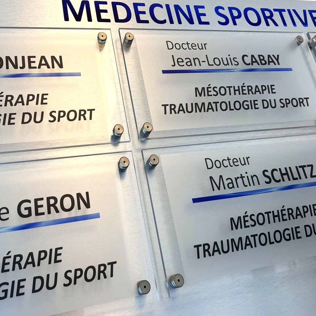 PLAQUES PROFESSIONNELLES - Publifix Lettrage